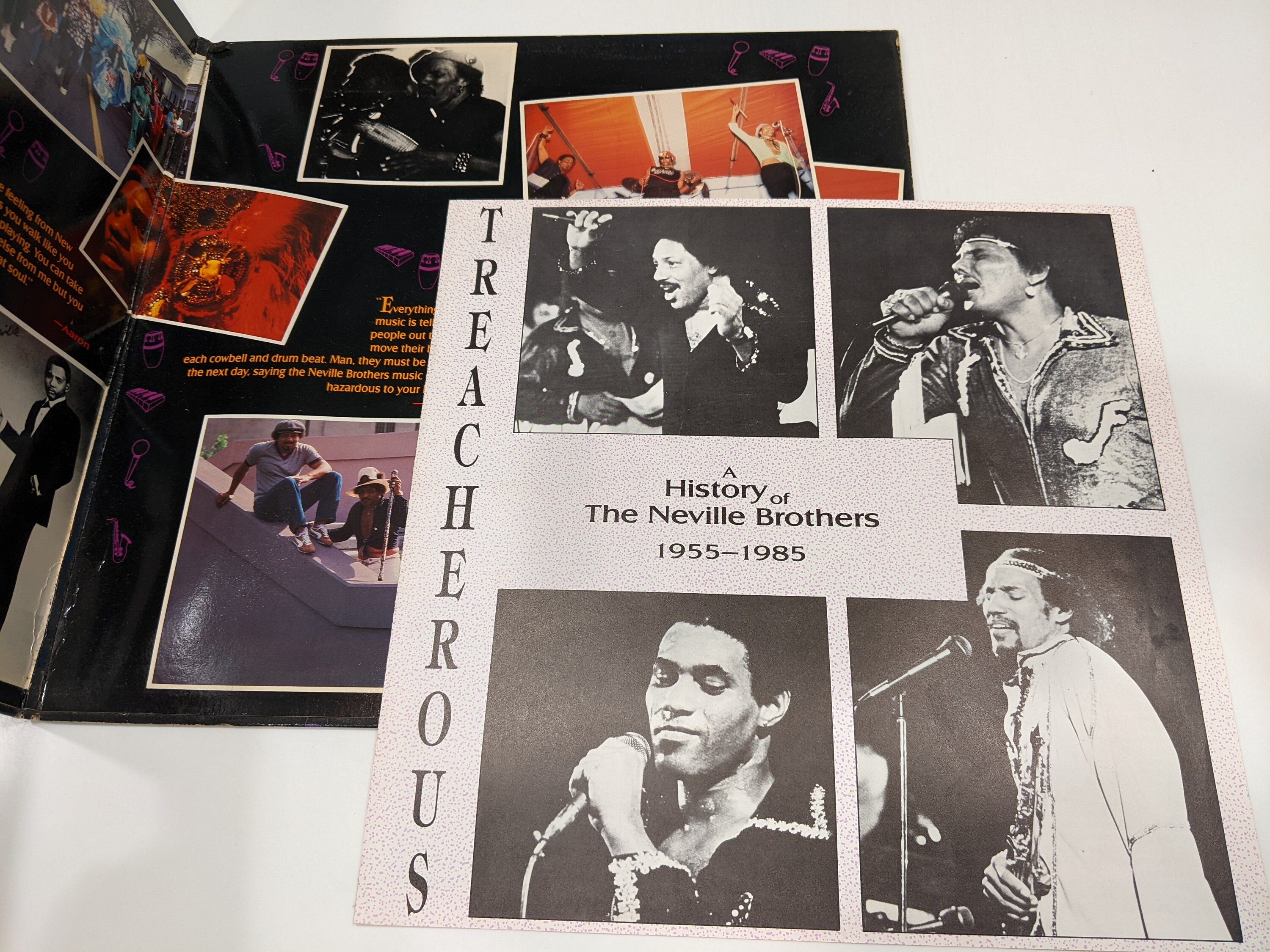 Neville Brothers "treacherous: A History of the Neville Brothers 1955 ...