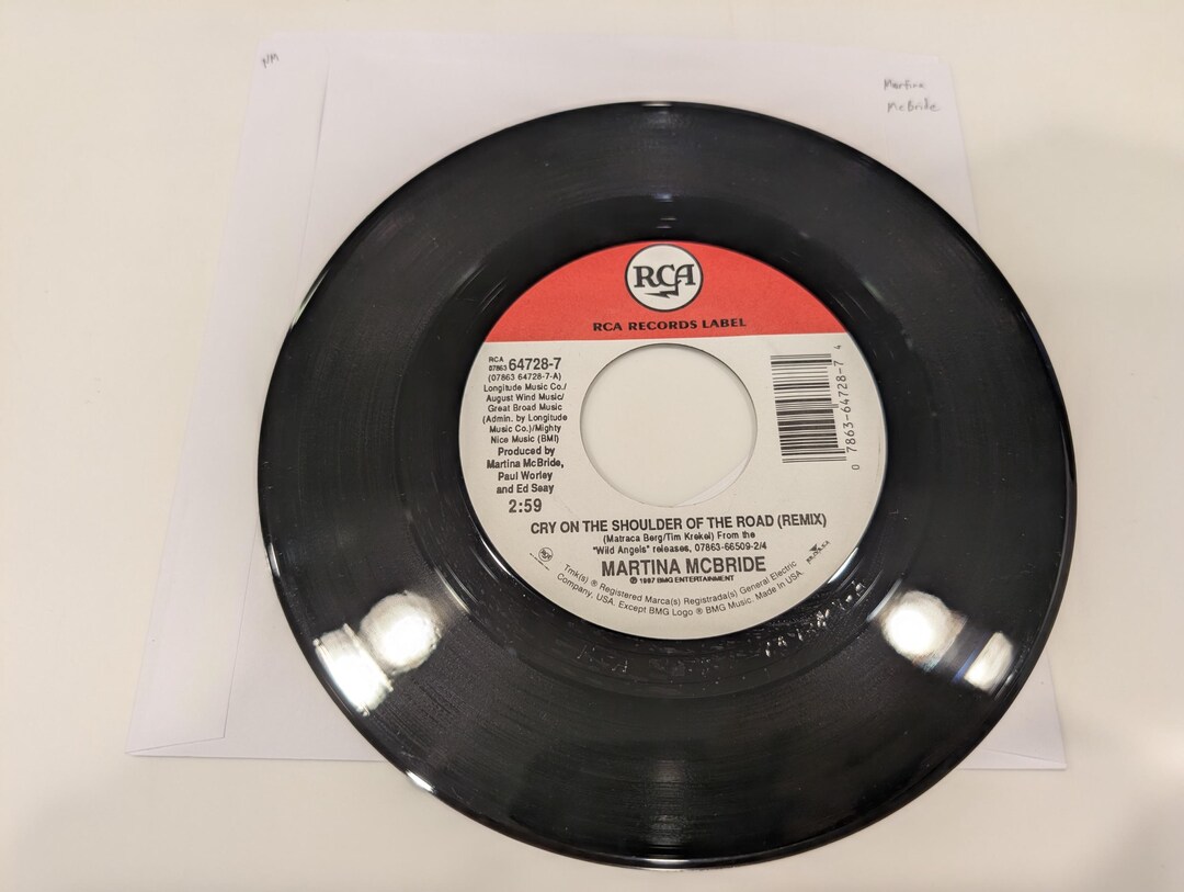 Martina Mcbride "cry on the Shoulder (remix) / A Great Disguise" Vinyl ...