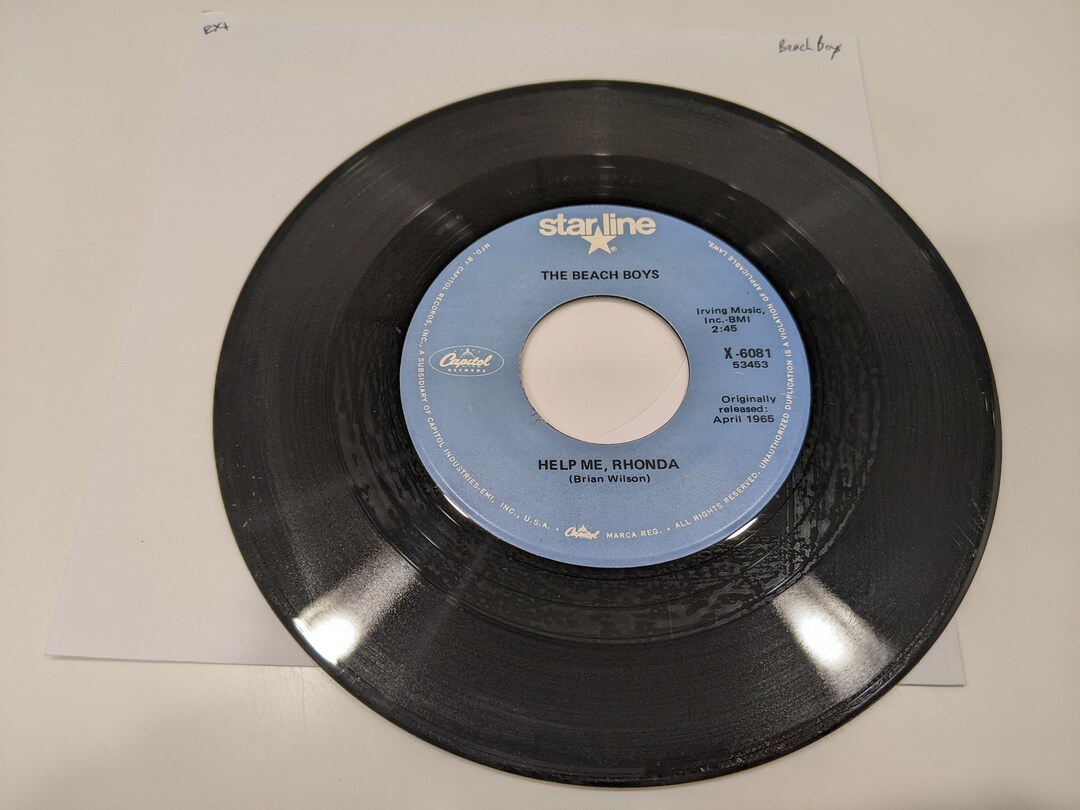 Beach Boys "help Me Rhonda / Do You Wanna Dance" Vinyl 7" Single ...