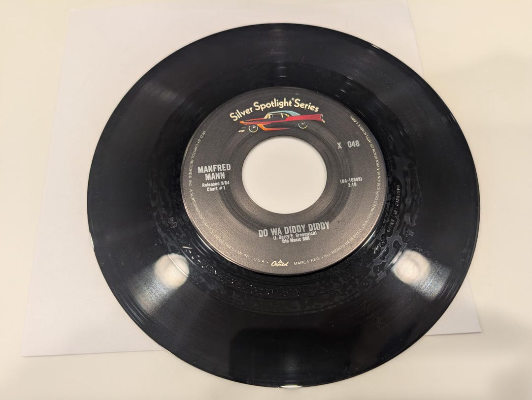 Manfred Mann "do Wa Diddy Diddy / Sha La La" Vinyl 7" Single (NM- Disc ...