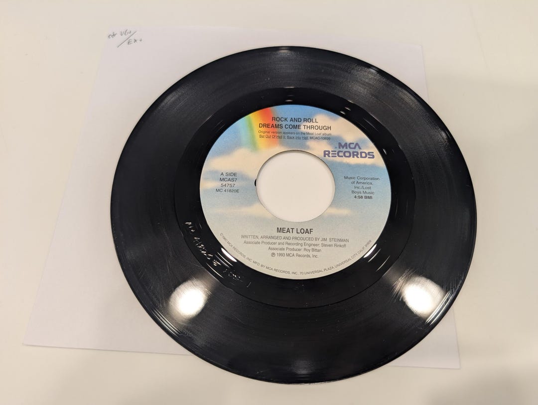 Meat Loaf "rock and Roll Dreams Come Through / I'd Do Anything for Love ...