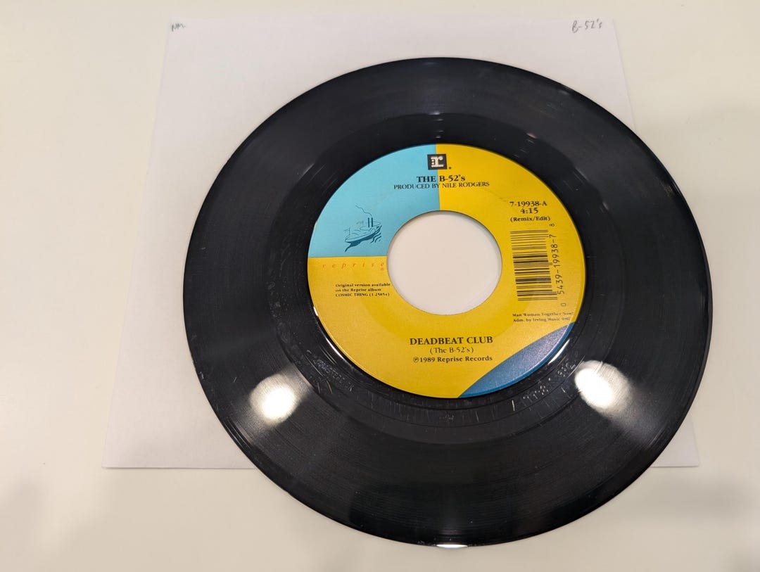 B-52's "deadbeat Club (remix / Edit) / Planet Claire (live)" Vinyl 7 ...
