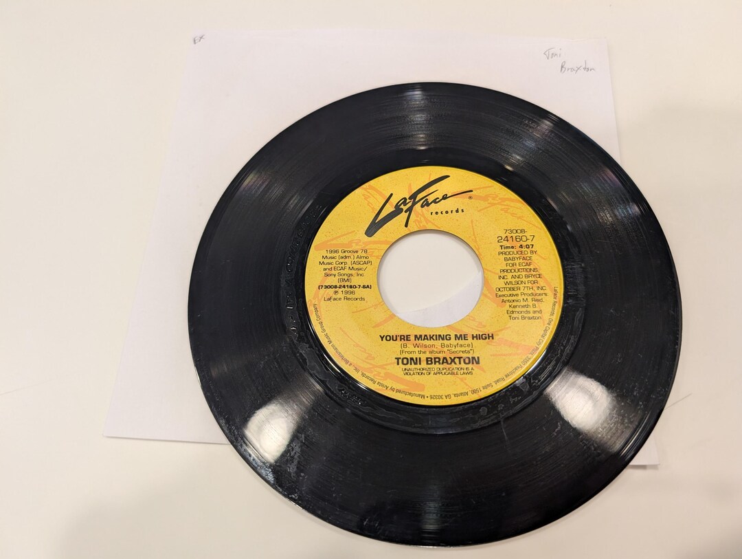 Toni Braxton "you're Making Me High / Let It Flow" Vinyl 7" Single (EX ...