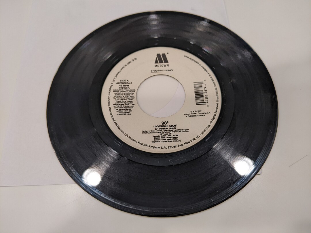 98 Degrees "invisible Man (LP Version) / Invisible Man (instrumental ...