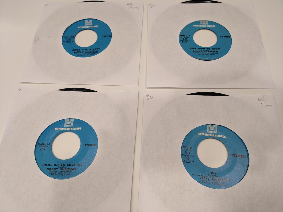 Bobby Sherman Vinyl 7" Singles Collection X 4 (all Strong VG+ to EX ...