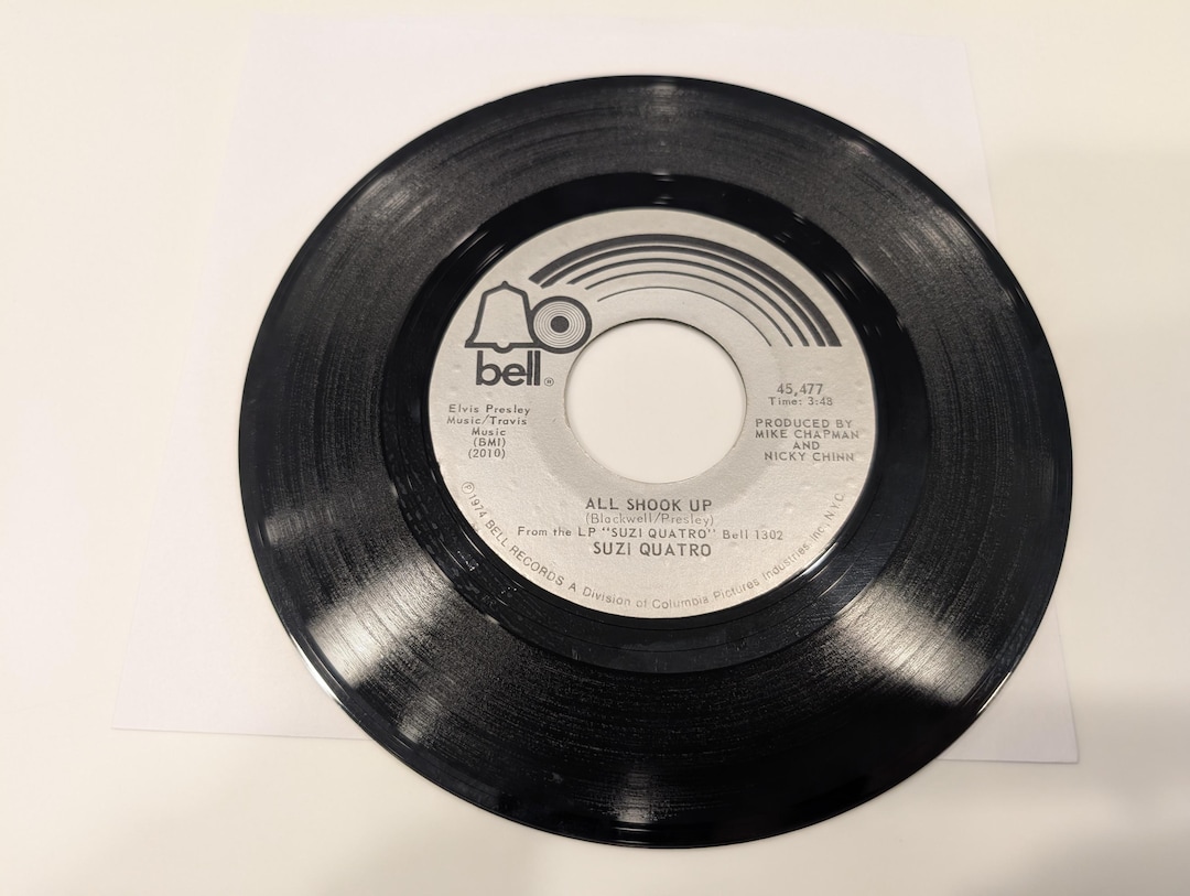 Suzi Quatro "all Shook up / Glycerine Queen" Vinyl 7" Single (EX Disc ...