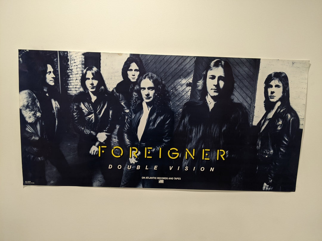 Foreigner "double Vision" Authentic Original 24" X 48" Record Store ...
