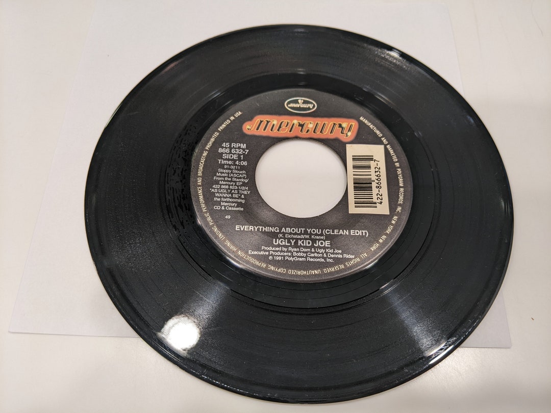 Ugly Kid Joe "everything About You (clean Edit)" Vinyl 7" Single (NM ...