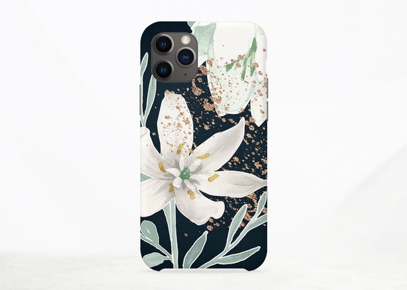 White Lily Flower Iphone 12 Case Floral Lilies Iphone 12 Pro | Etsy