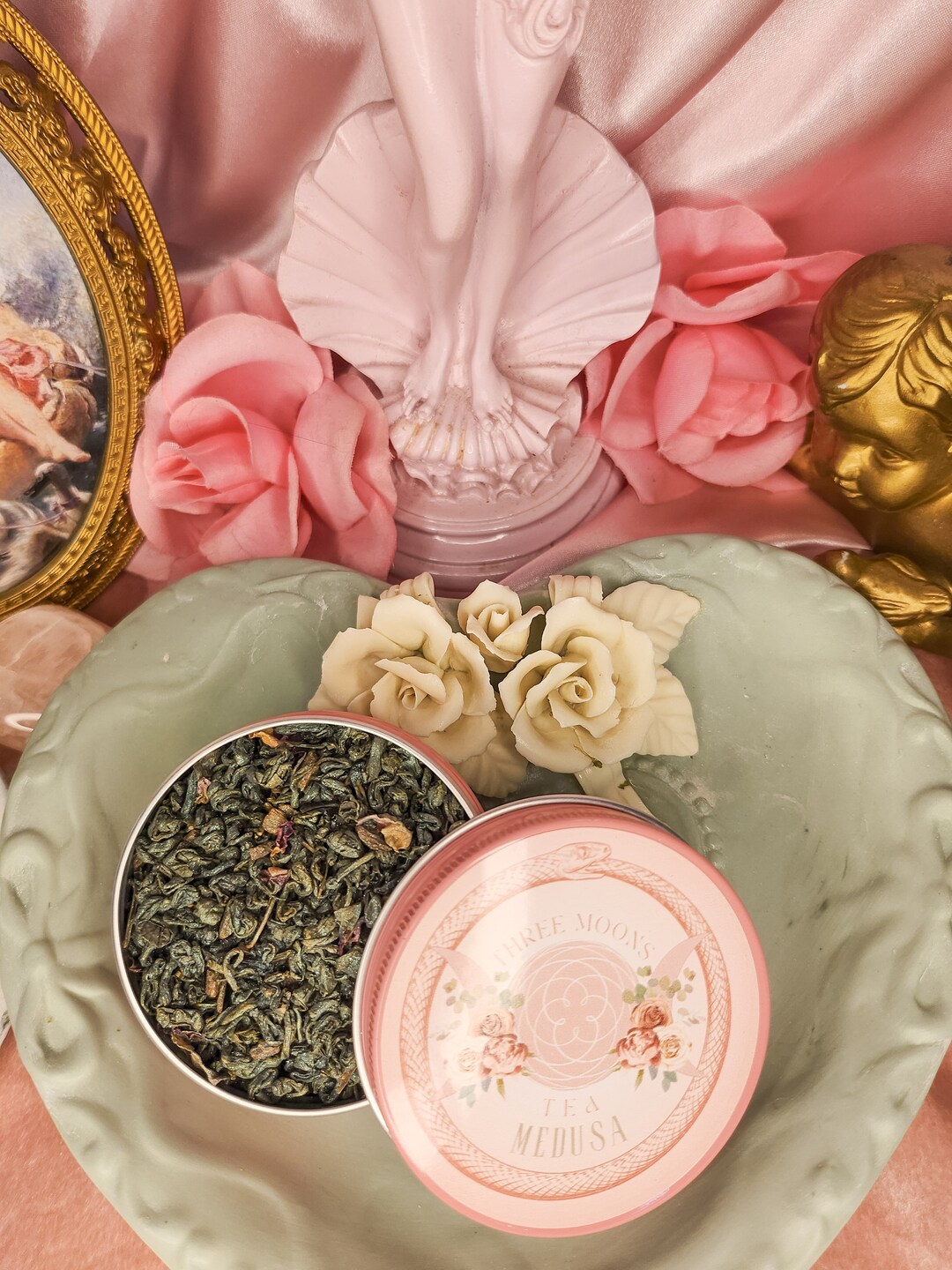 Medusa: Shimmery Green Tea With Rose - Etsy