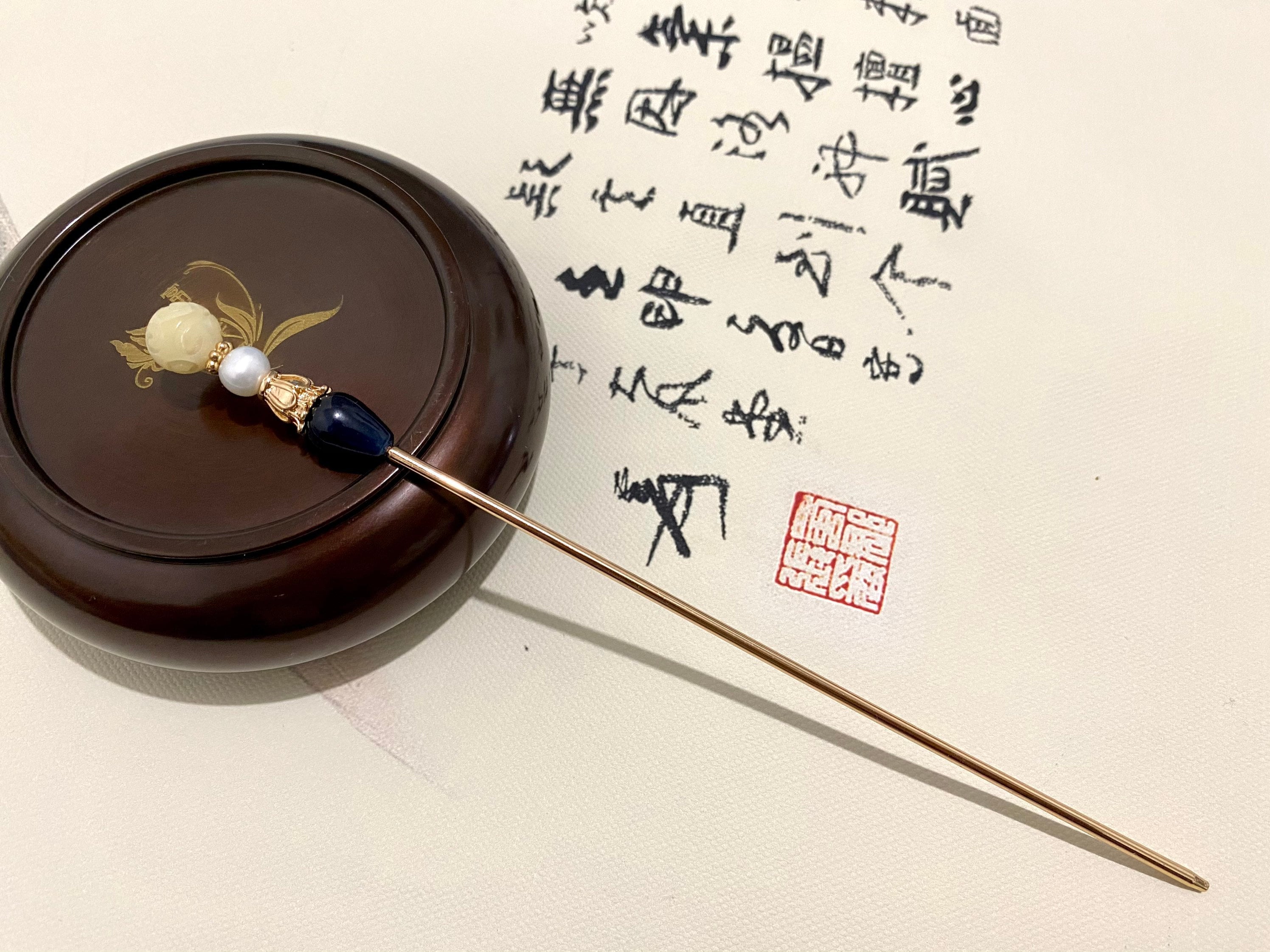 Pipal Tree Seed-copper Hair Sticks Hair Pins | Etsy