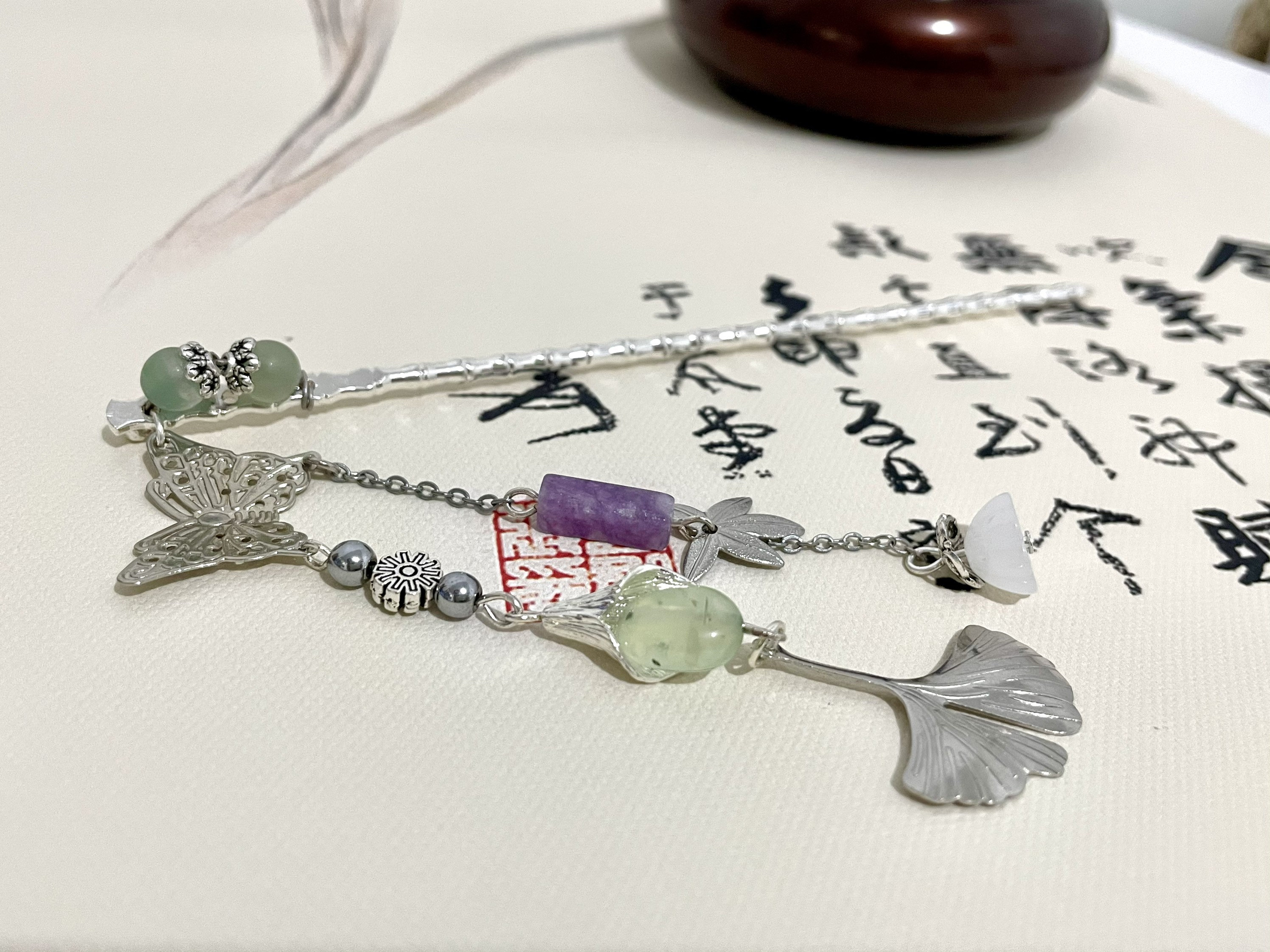 Copper Hair Stick-butterfly Hair Sticks-dangle Butterfly Hair - Etsy