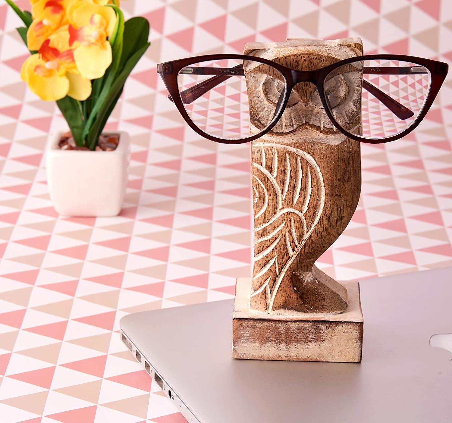 Amzstore Eyeglass Holder Stand For Desk Owl Design Eyeglasses Etsy