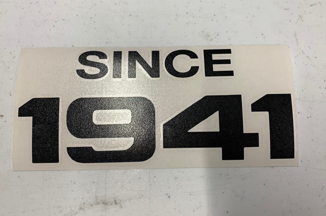 Since 1941 Decal - Etsy