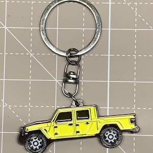 Keychain Fit for Jeep Gladiator JT Both Side Image Enamel - Etsy