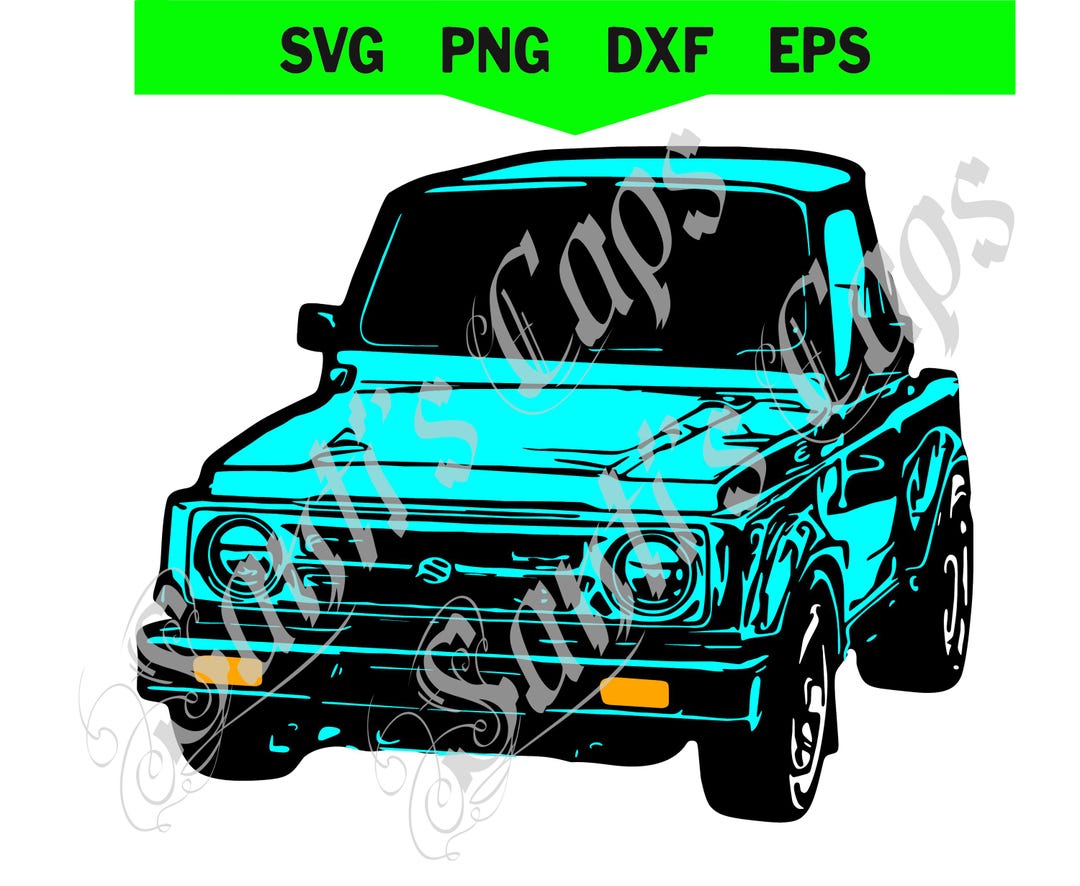 Digital File of for Suzuki Samurai V2 Digital Download ~ Svg Png Dxf ...