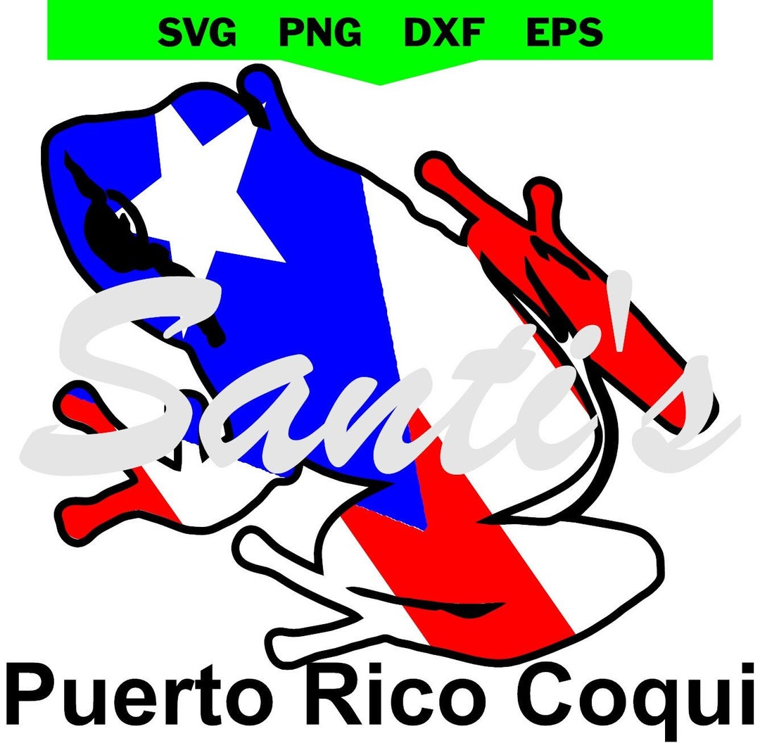 Digital File of for Puerto Rico Coqui Digital Download ~ Svg Png Dxf ...