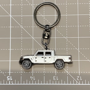 Keychain Fit for Jeep Gladiator JT Both Side Image Enamel - Etsy