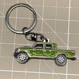 Keychain Fit for Jeep Gladiator JT Both Side Image Enamel - Etsy