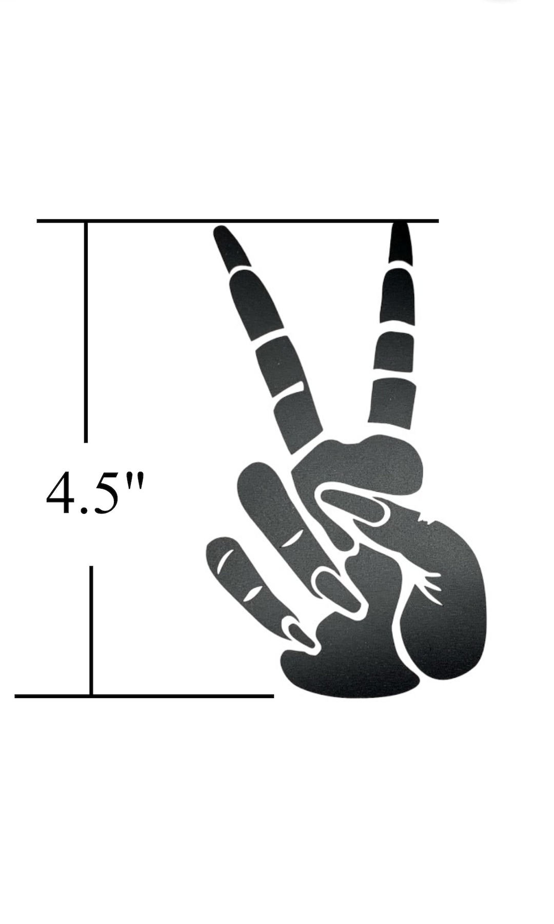 Set of Two Left and Right Hand Wave With Long Nails Decal - Etsy