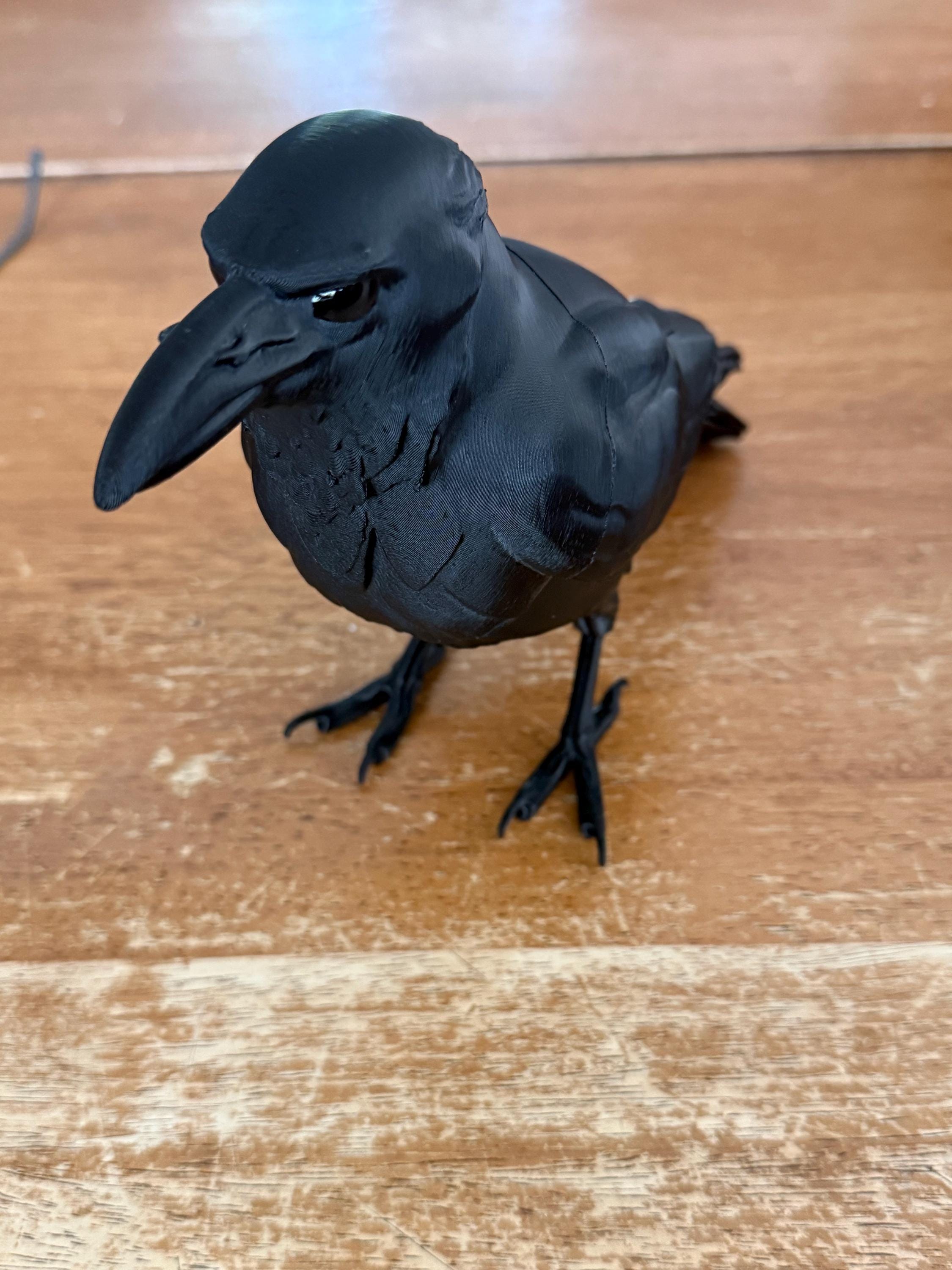 Realistic Crow 3D Model STL: Gothic Halloween Decor (digital Download ...