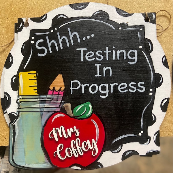 Testing in Progress Sign - Etsy