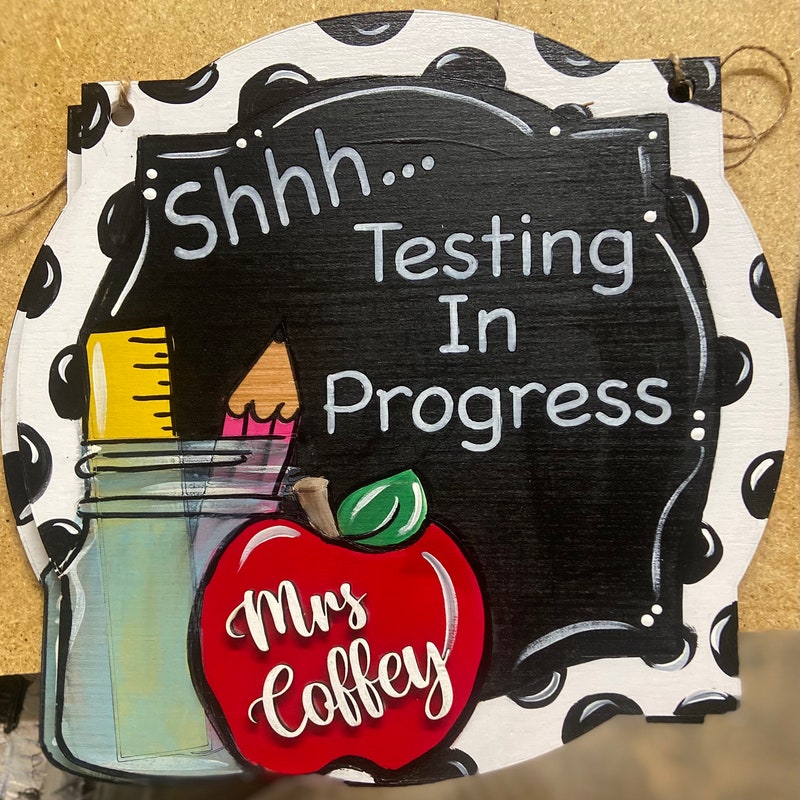 Testing in Progress Sign - Etsy