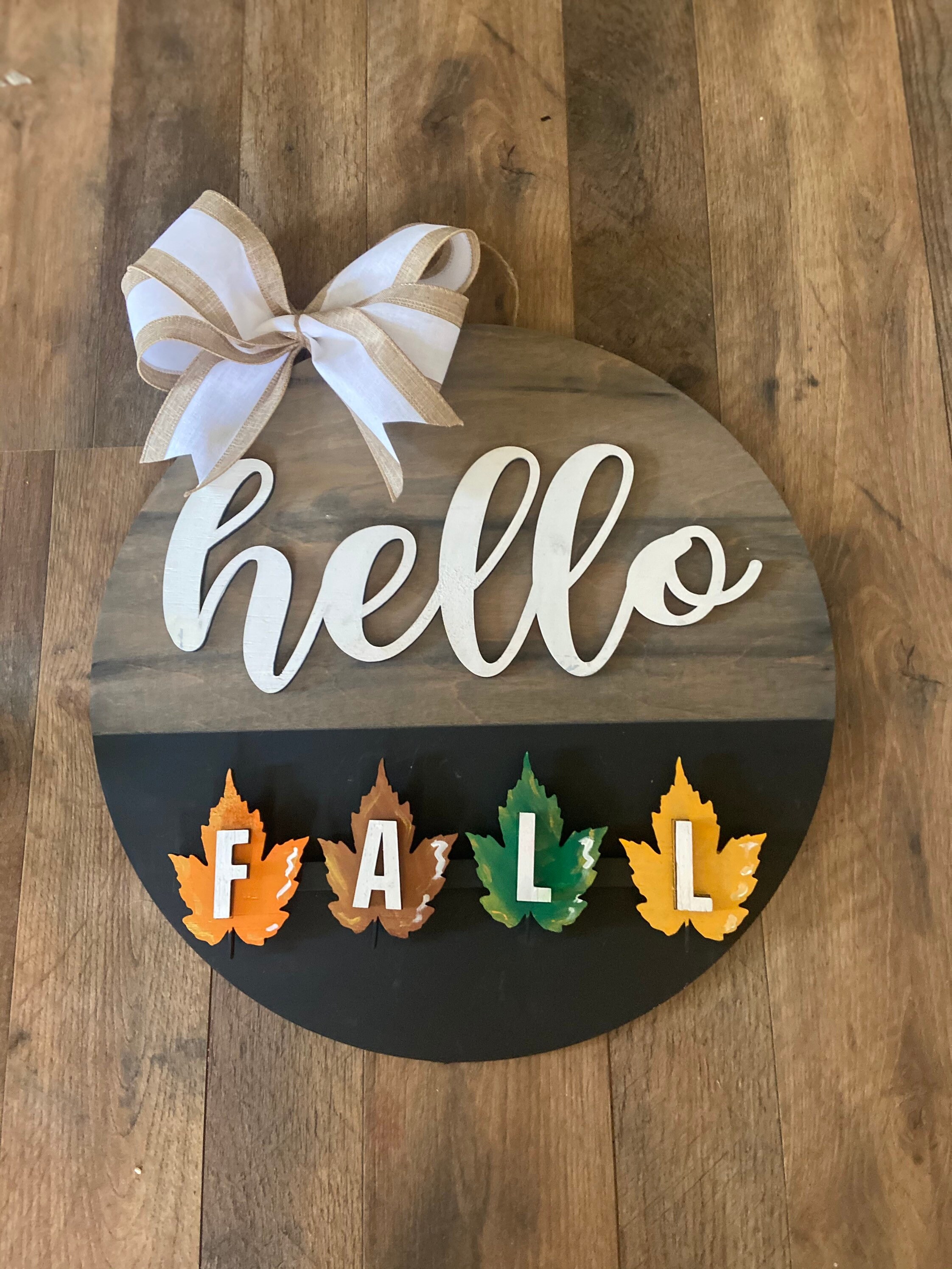 Seasonal Interchangeable Hello Door Hanger - Etsy