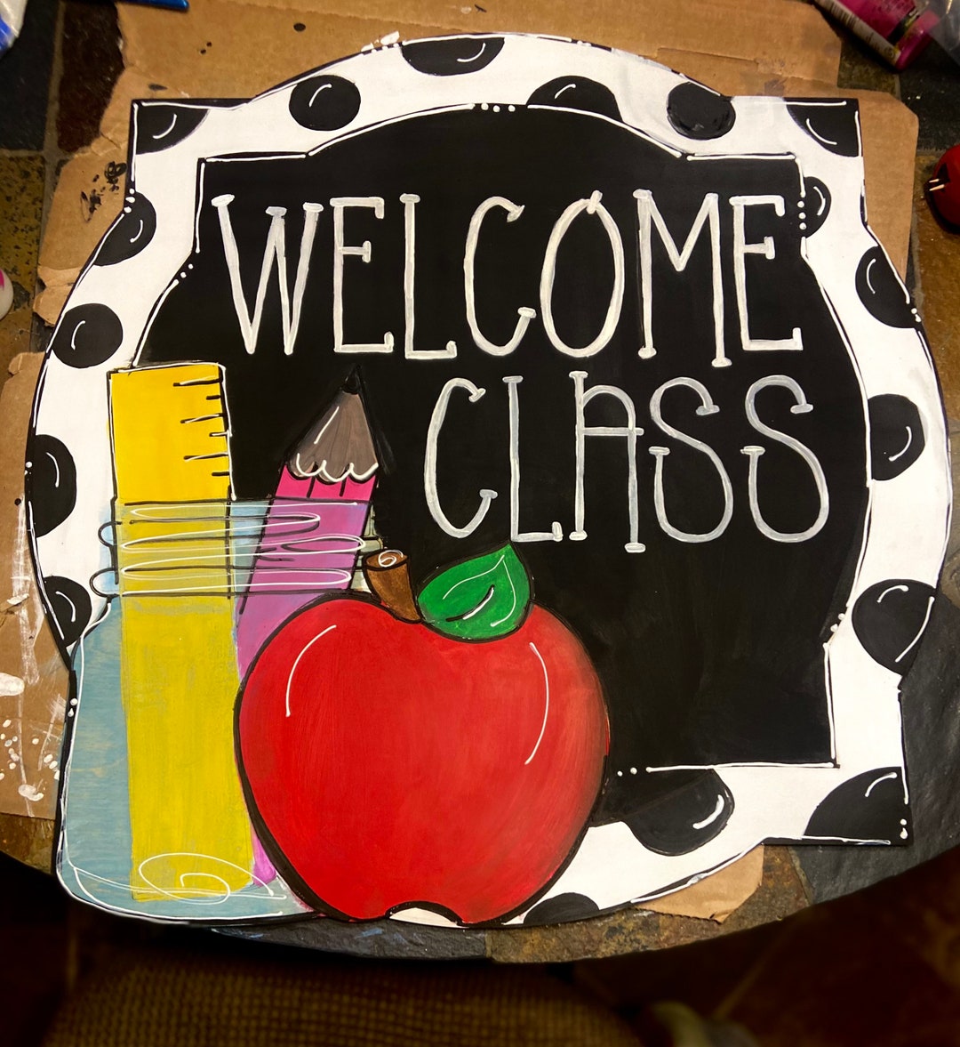 Personalized Welcome Class Sign for Teachers Classroom - Etsy