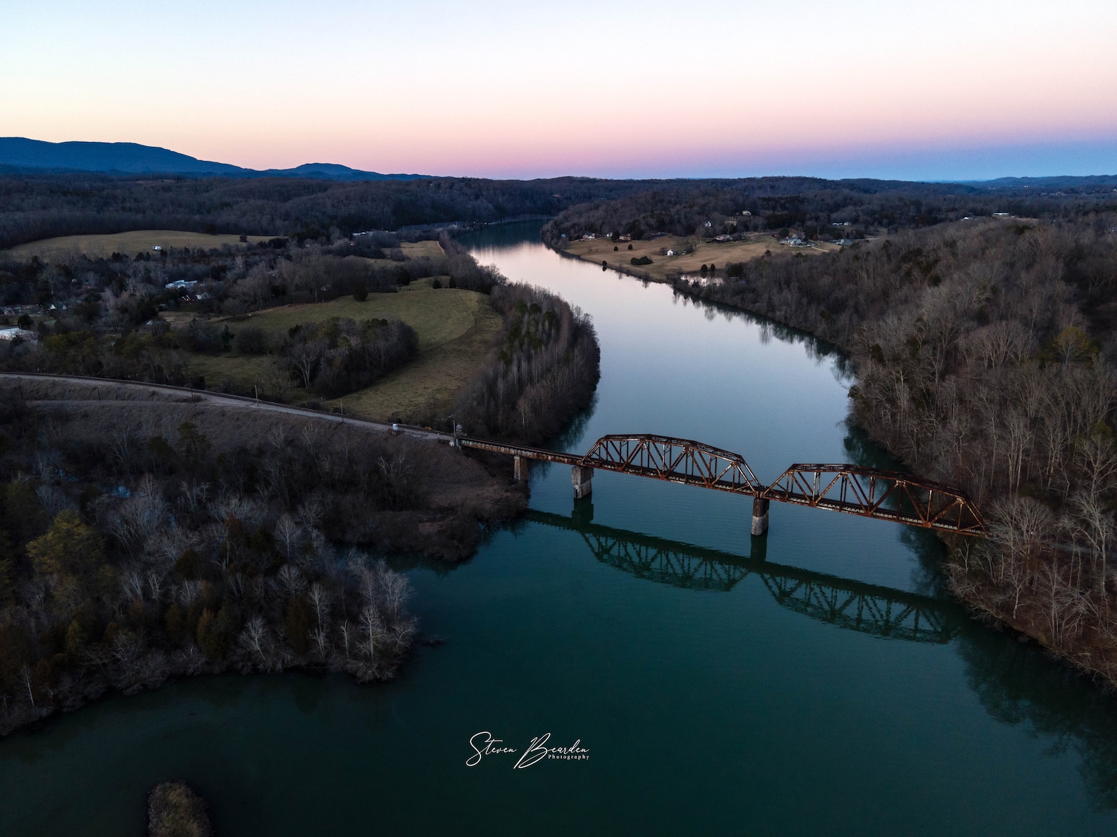 Melton Hill Lake Railroad Bridge — Oak Ridge Tennessee. - Etsy