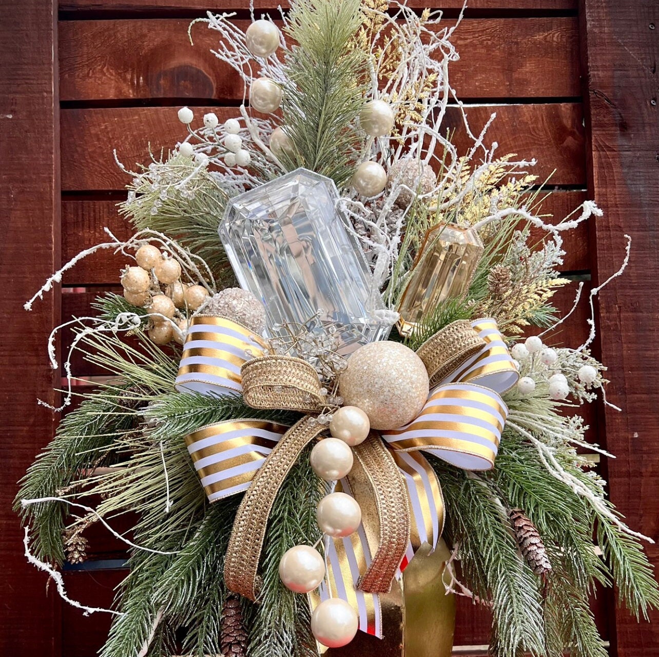 Jewel Centerpiece, Glam Centerpiece, Winter Centerpiece, Gem ...