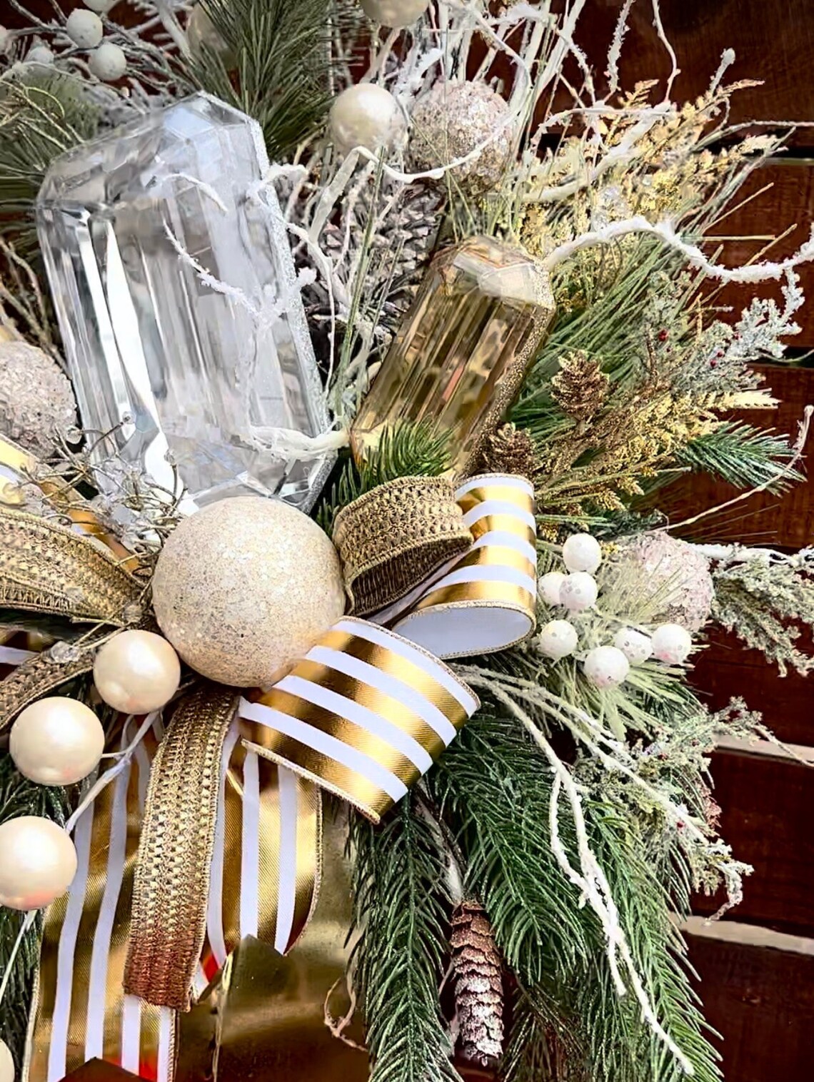 Jewel Centerpiece, Glam Centerpiece, Winter Centerpiece, Gem ...