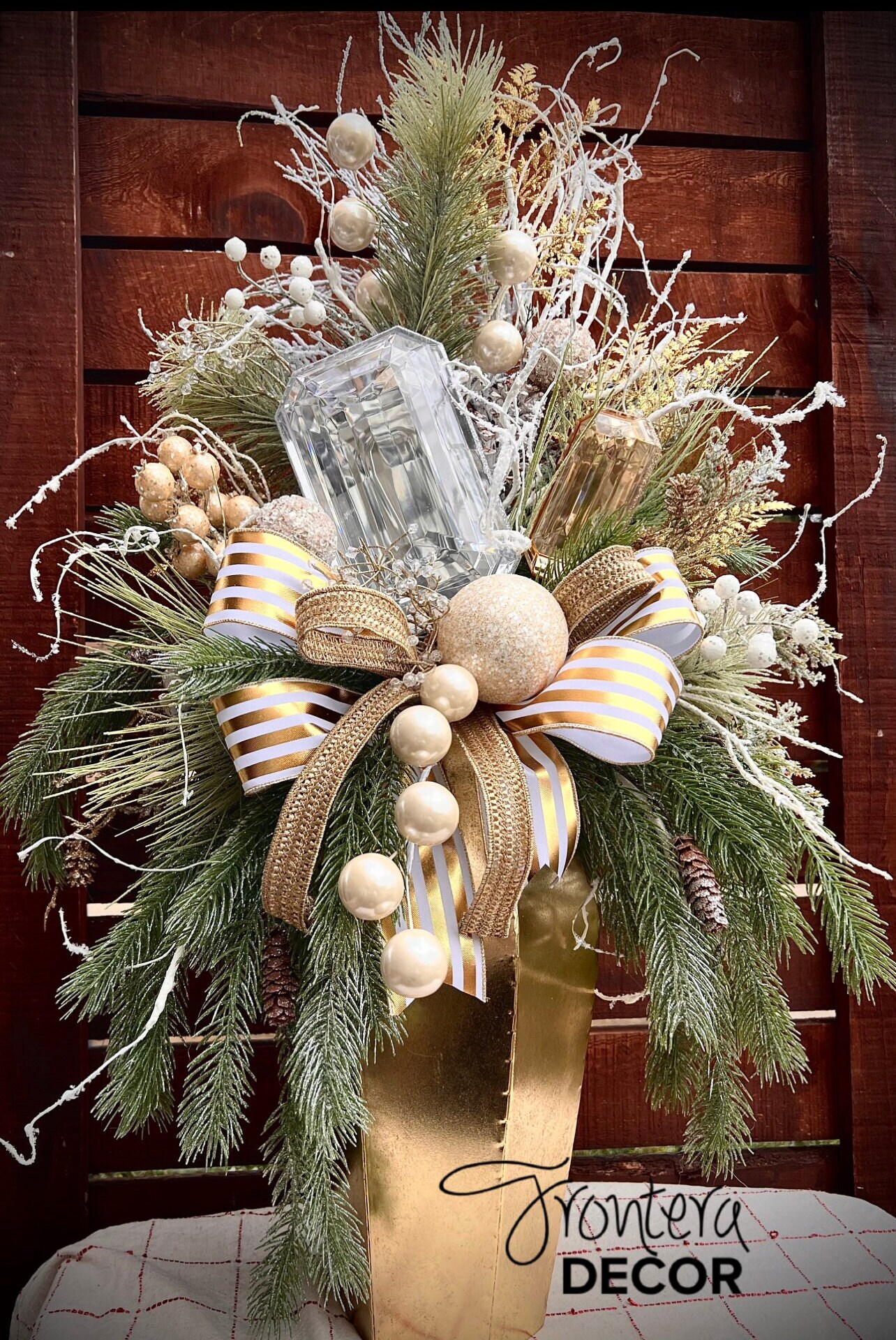 Jewel Centerpiece, Glam Centerpiece, Winter Centerpiece, Gem ...