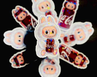 The Monsters Labubu Coca-cola Stickers (set of 2) - Etsy