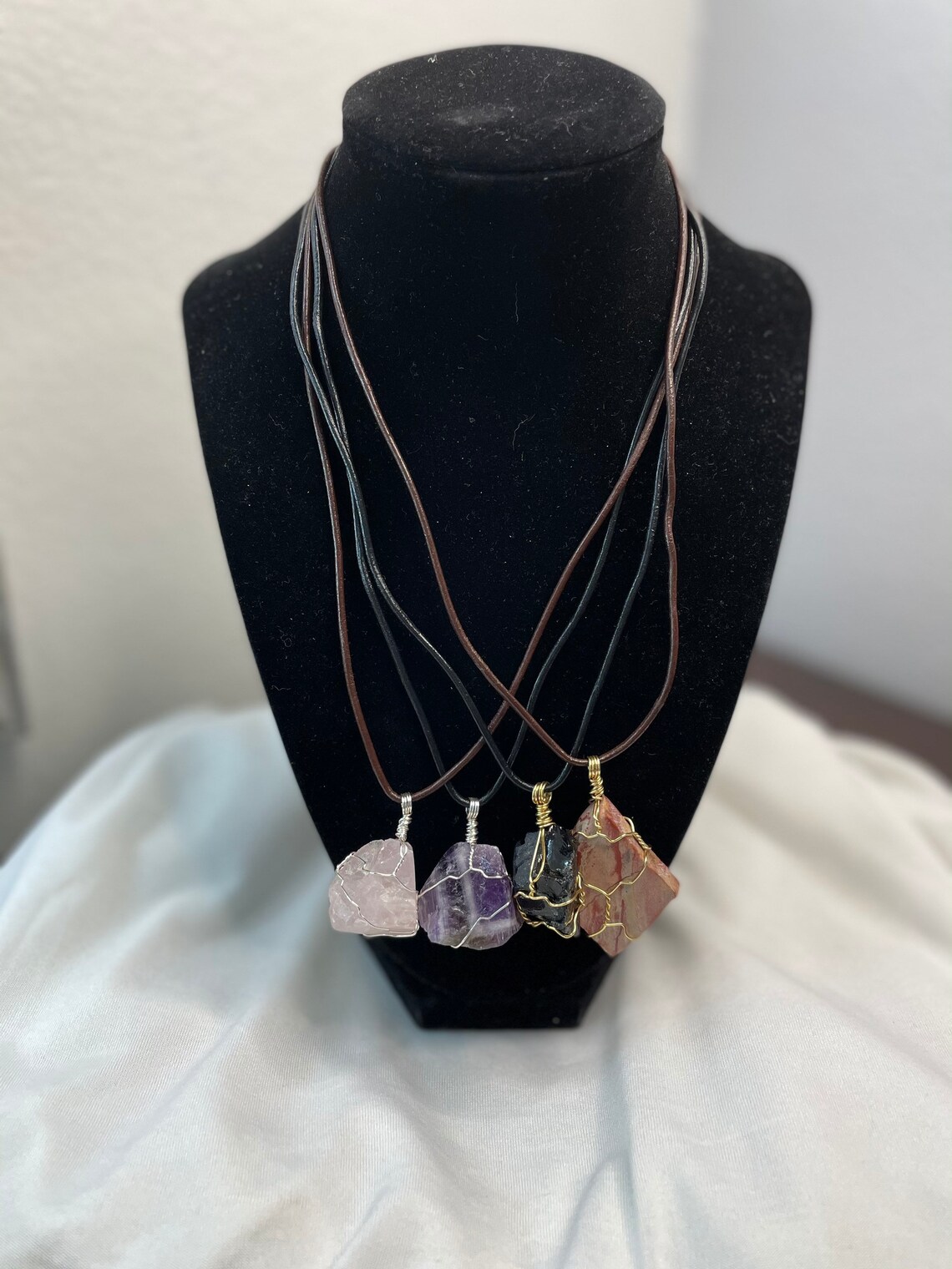 RAW CRYSTAL NECKLACE | Etsy