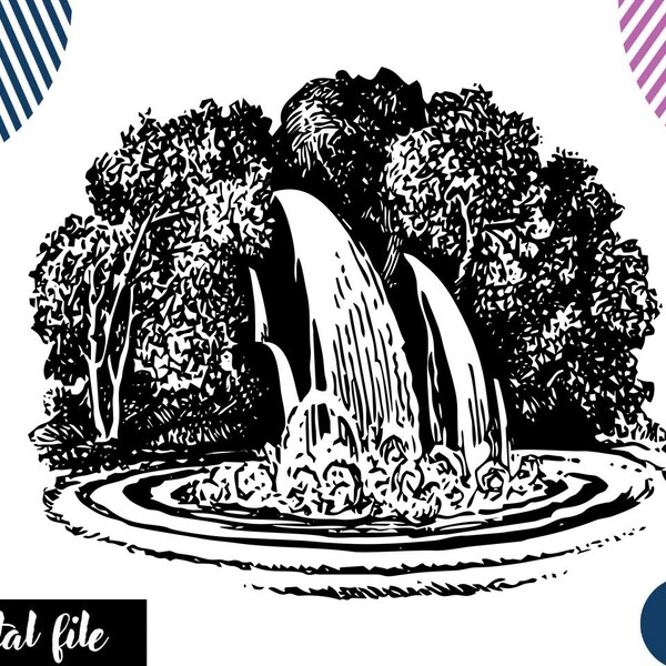 Waterfall Svg File - Etsy Canada