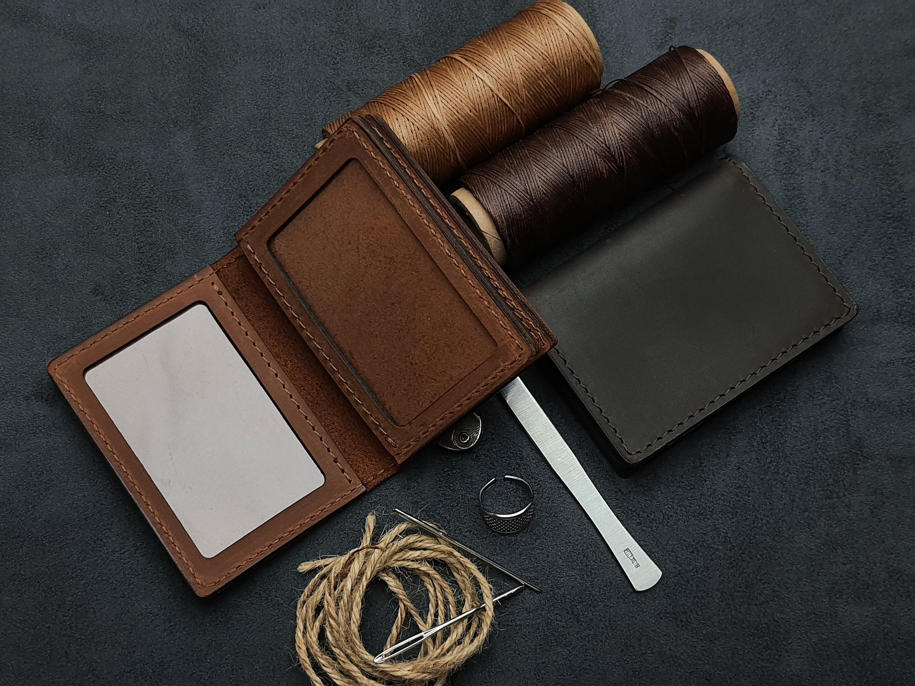 Front Pocket Wallet, Id Card Holder, Leather Personalized Small Pass ...