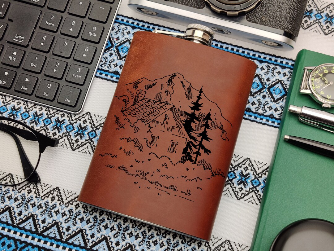 California Dreamin Flask Summer Vacation Gift Vintage Hippie Bus ...