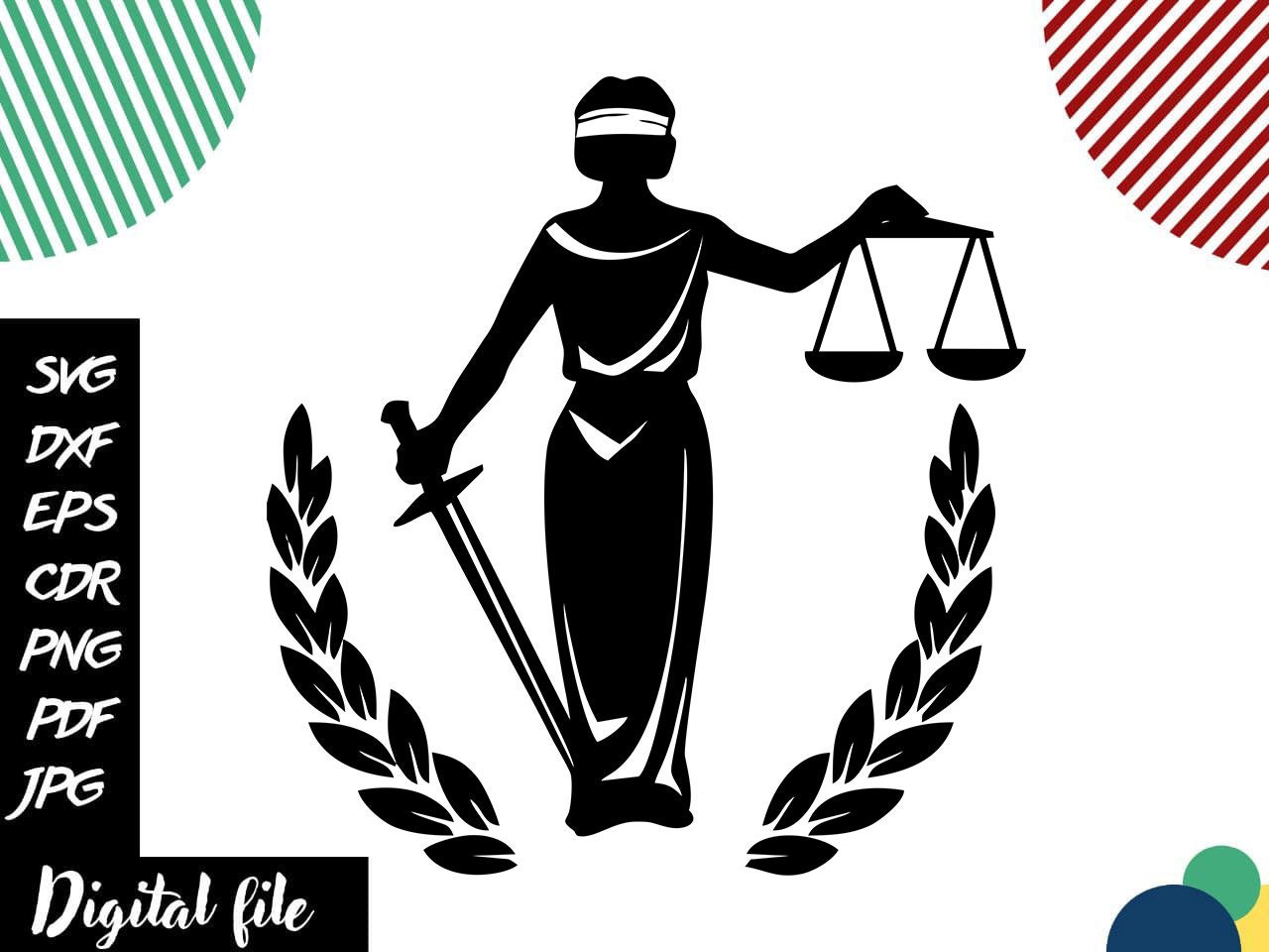 Lady Justice Symbol Vector