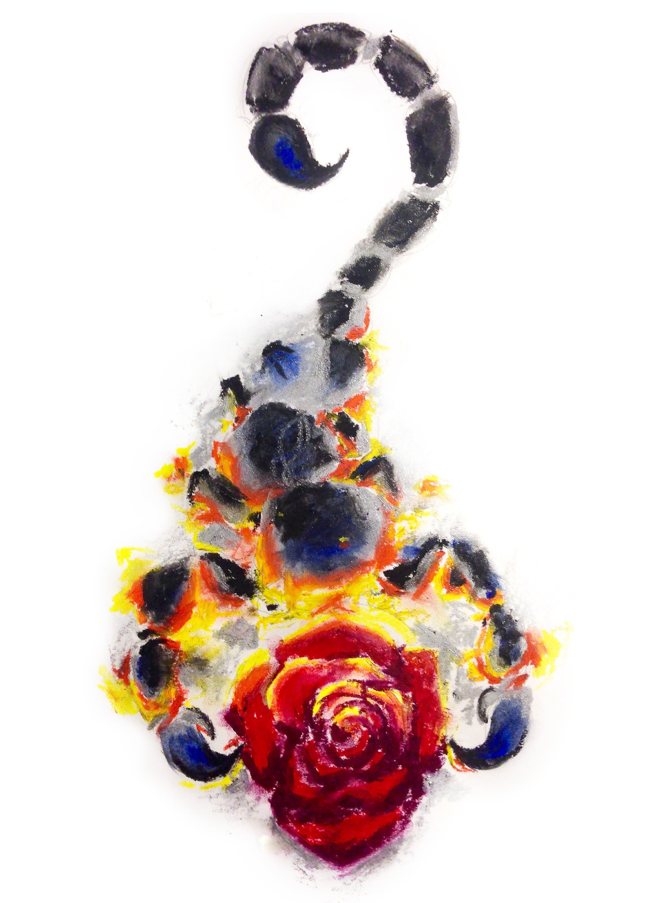 Scorpio Pastel Art Print, Zodiac Art, Digital Art, Horoscope, Wall ...