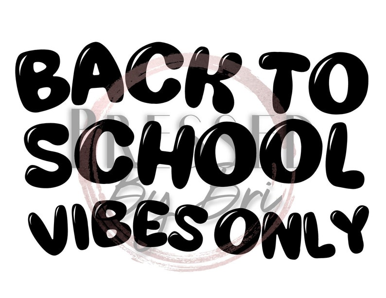 Back to School Vibes SVG, School PNG, Summers Over - Etsy