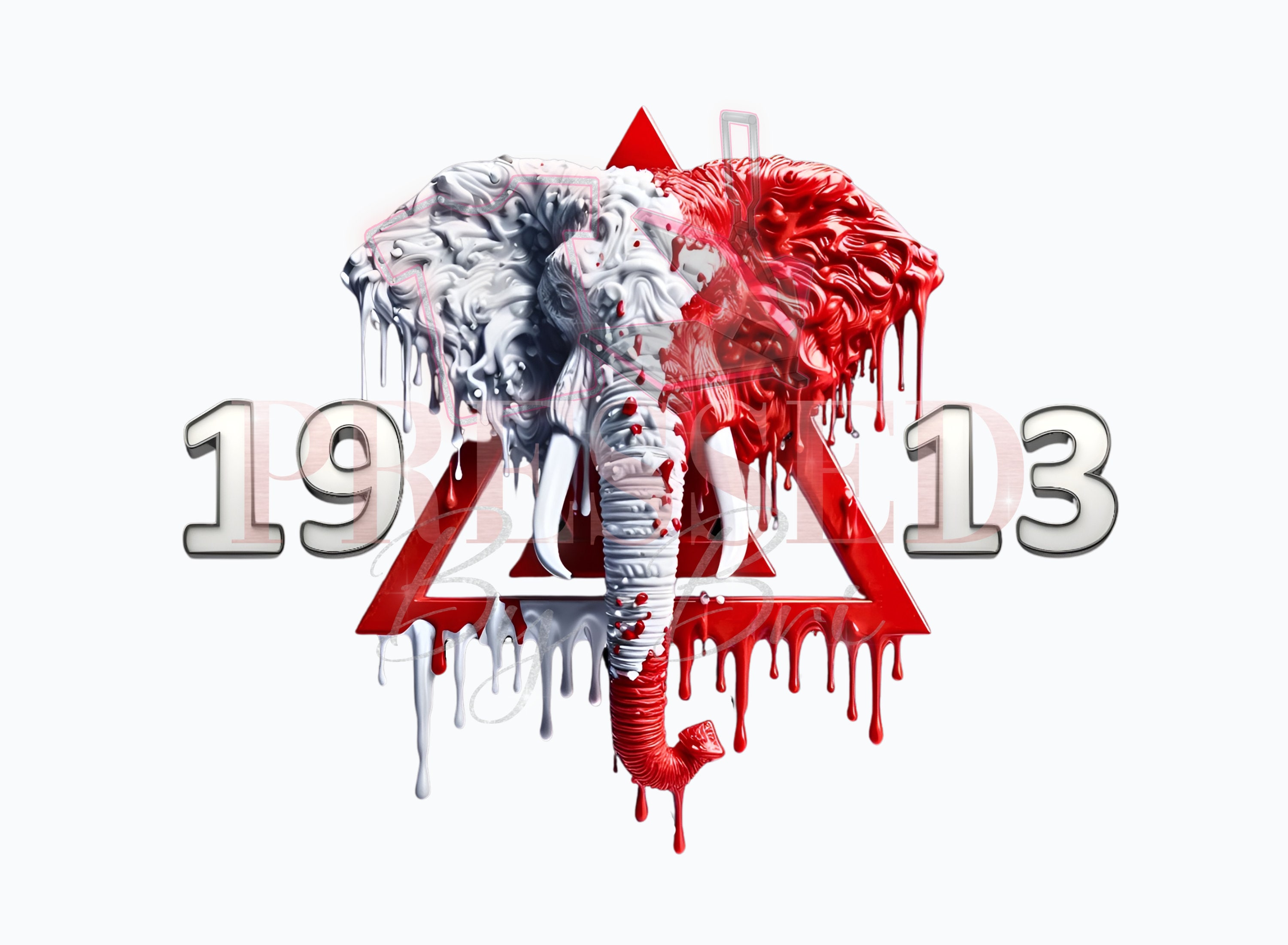Elephant Dripping, Delta Sigma Theta Png, Delta, Delta Drip, 1913 Png ...