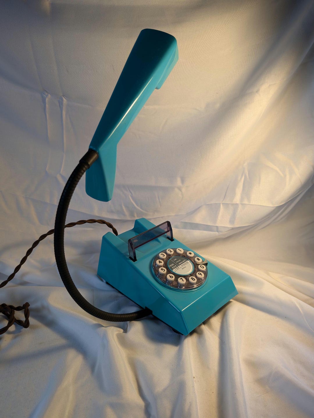 Vintage Turquoise Trim Phone With Built-in Lamp - Etsy