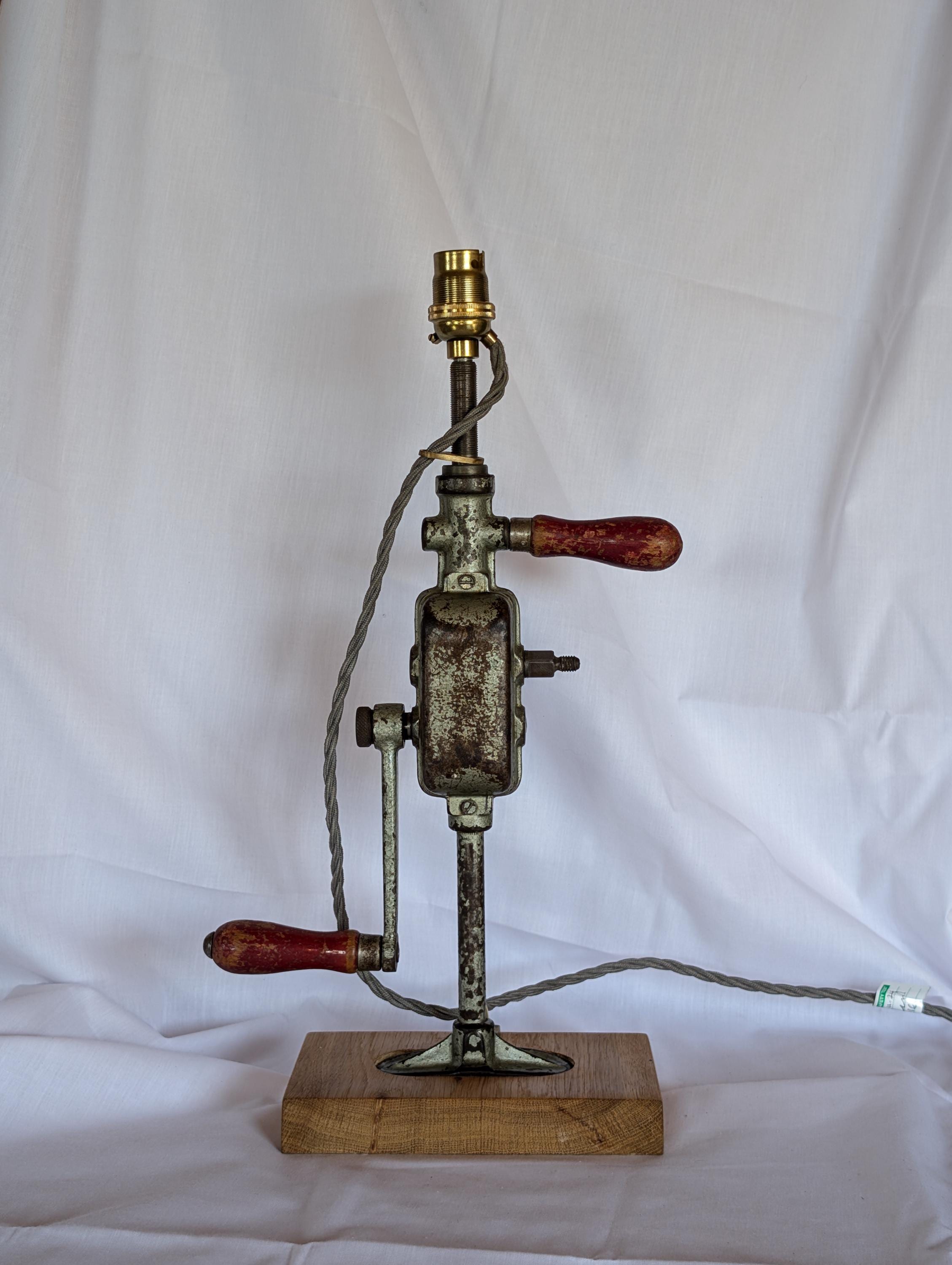 Upcycled Hand Drill Lamp - Etsy