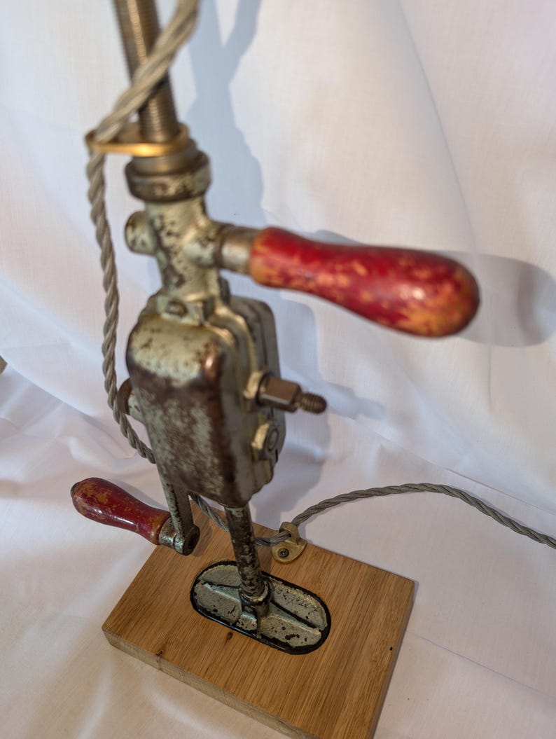 Upcycled Hand Drill Lamp - Etsy