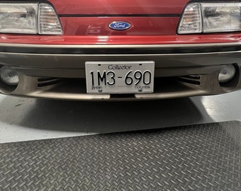 87-93 Ford LX Foxbody Mustang Front License Plate Bracket NO Drilling ...