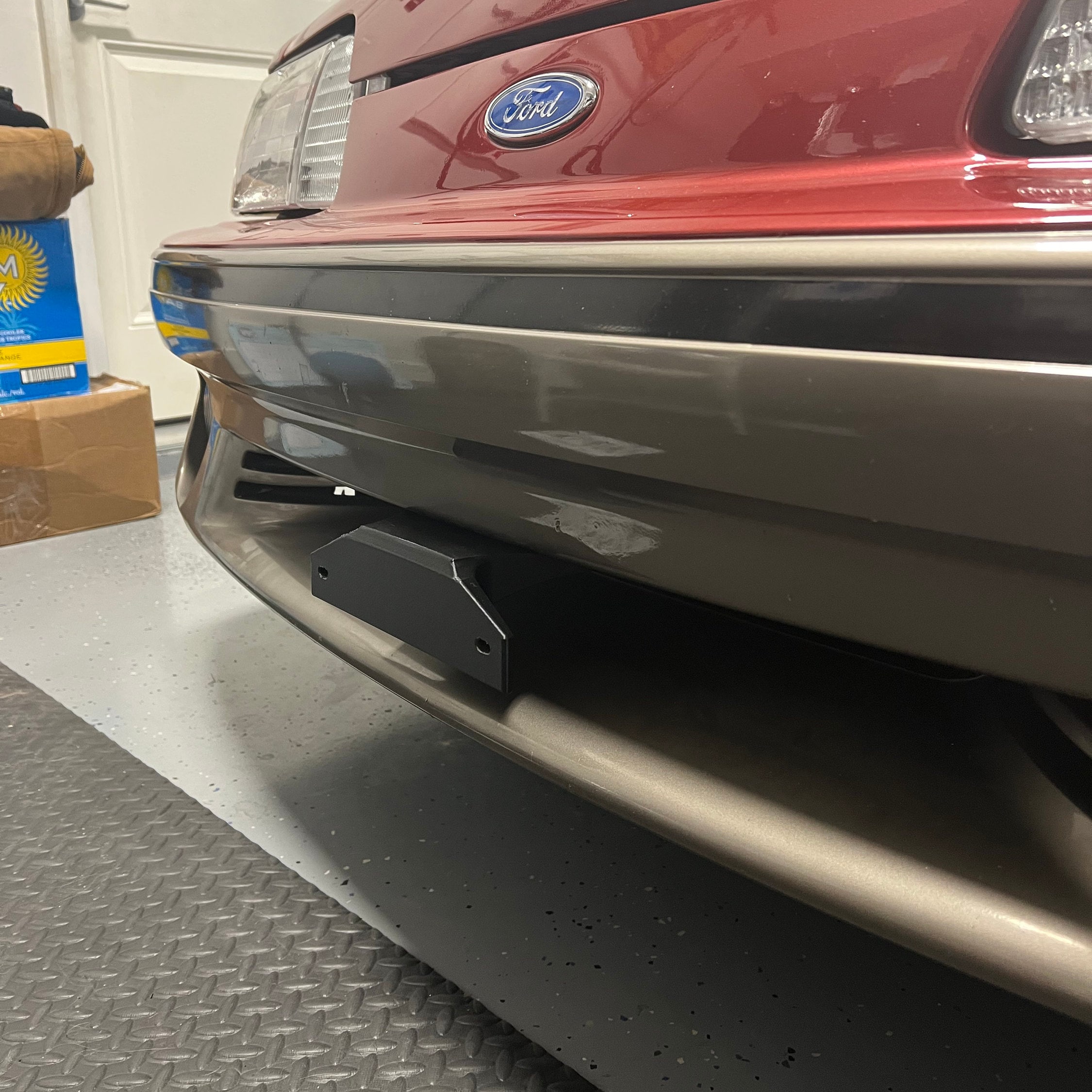 87-93 Ford GT Foxbody Mustang Front License Plate Bracket - NO Drilling ...