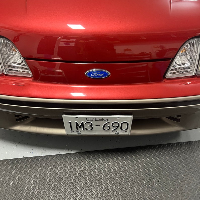 87-93 Ford GT Foxbody Mustang Front License Plate Bracket - NO Drilling ...