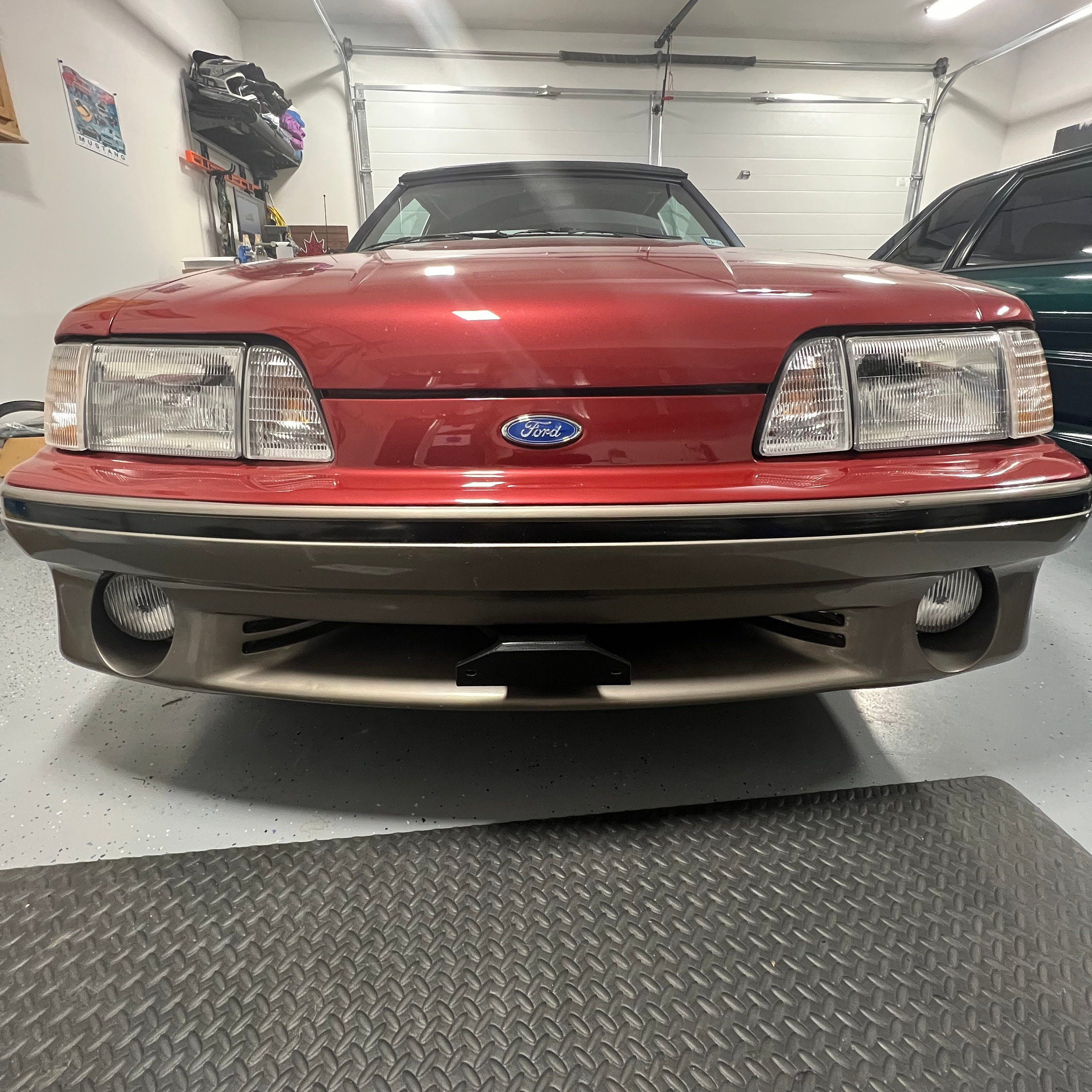 87-93 Ford GT Foxbody Mustang Front License Plate Bracket - NO Drilling ...