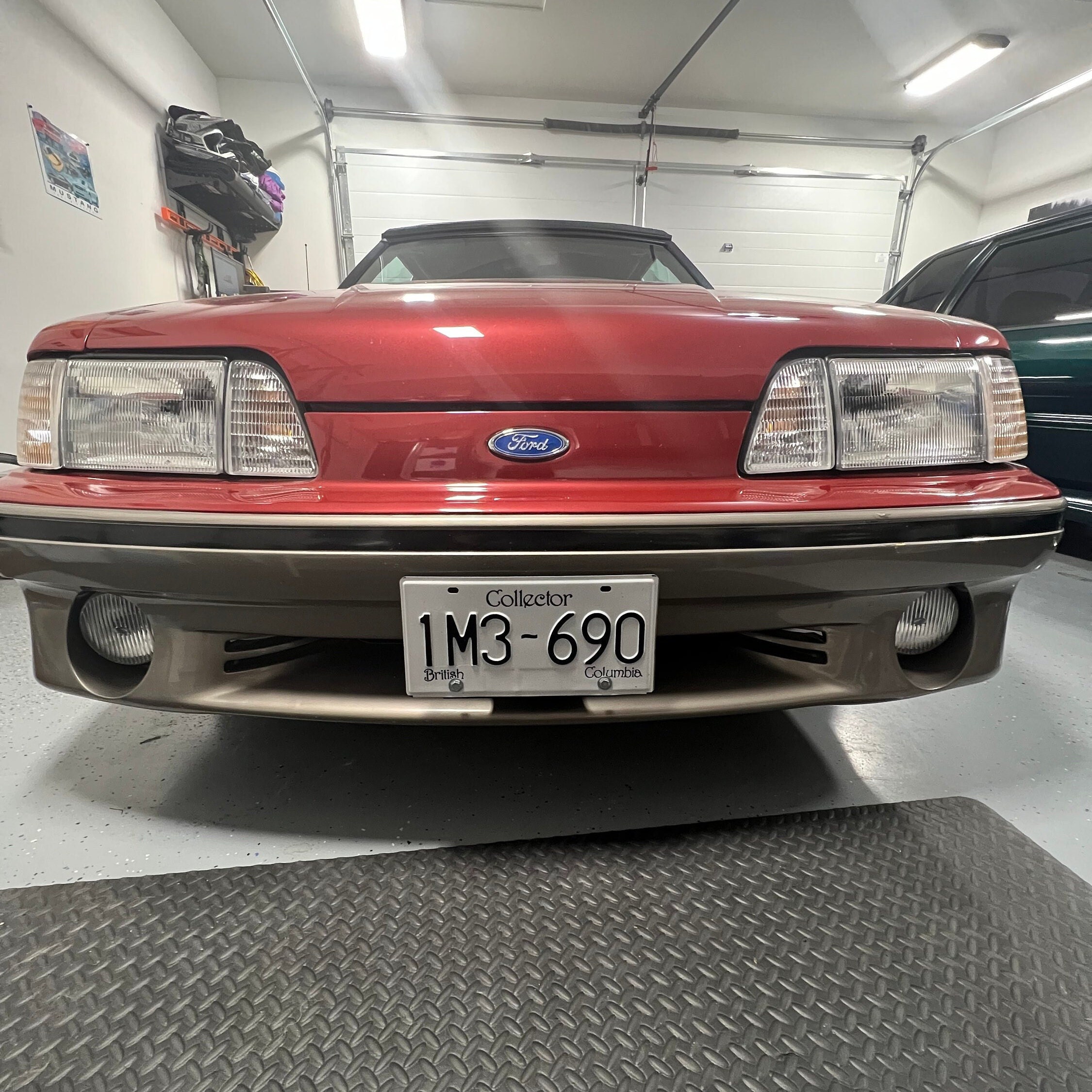 87-93 Ford GT Foxbody Mustang Front License Plate Bracket NO Drilling ...